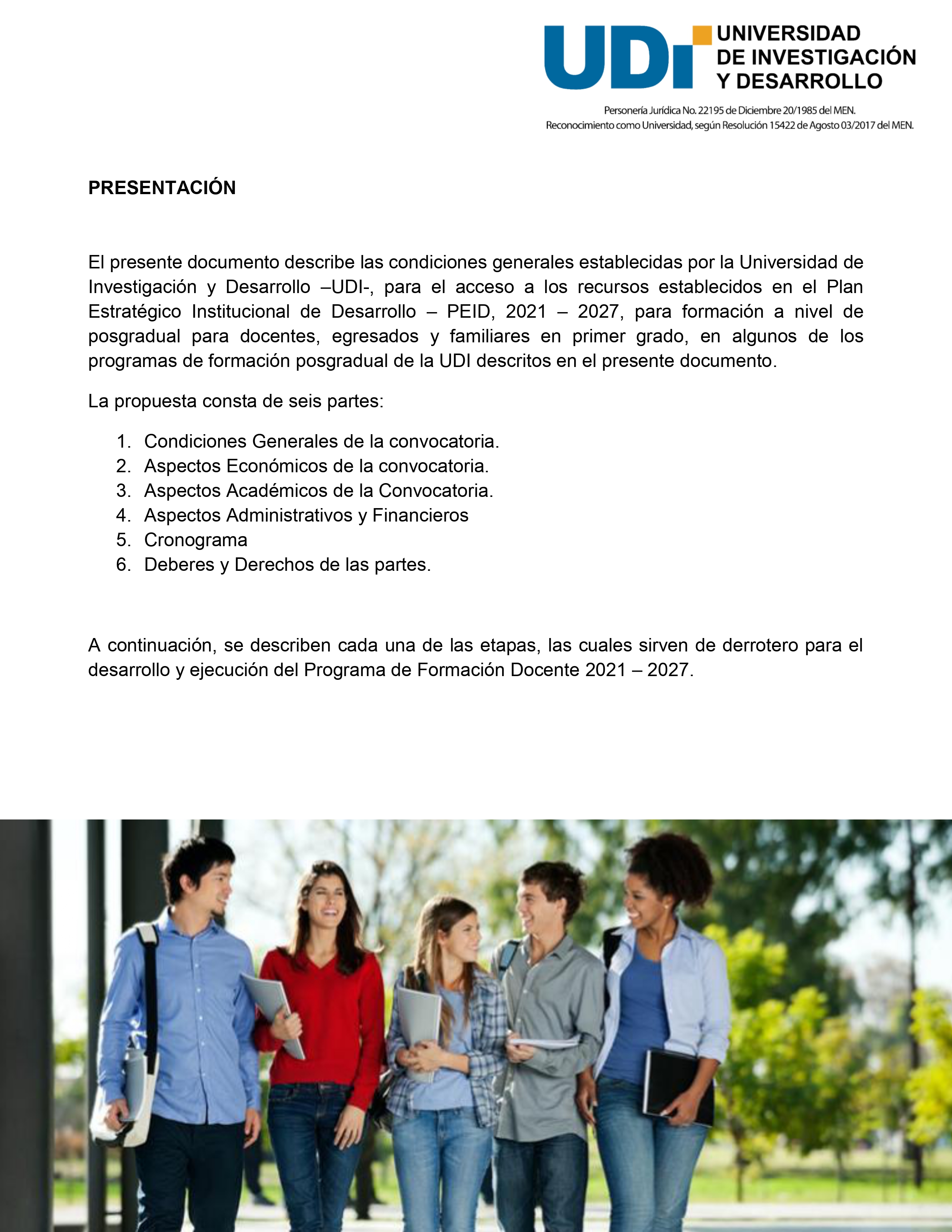 Universidad de Investigación y Desarrollo - UDI - Universidad de ...