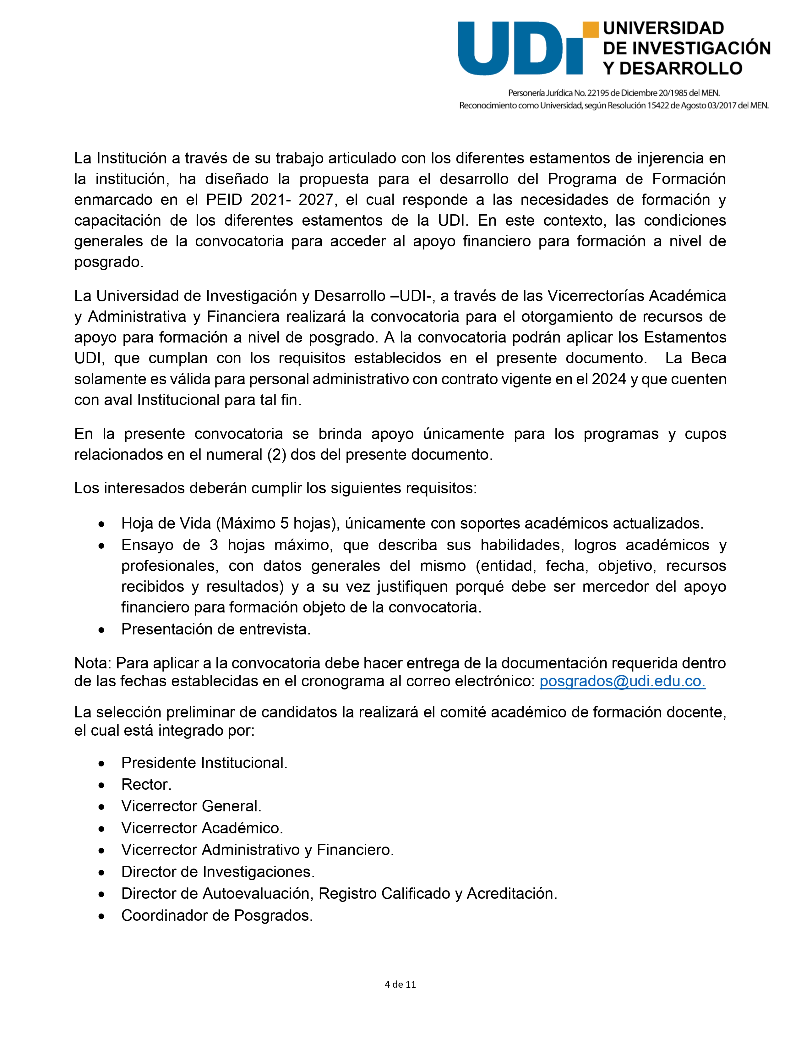 Universidad de Investigación y Desarrollo - UDI - Universidad de ...